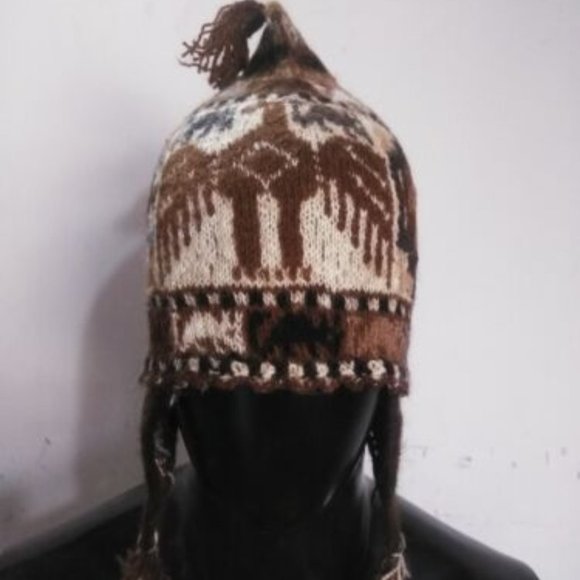 Accessories | Peruvian Hat Knitted In Sheep Wool Winter Warm Unisex Hat ...